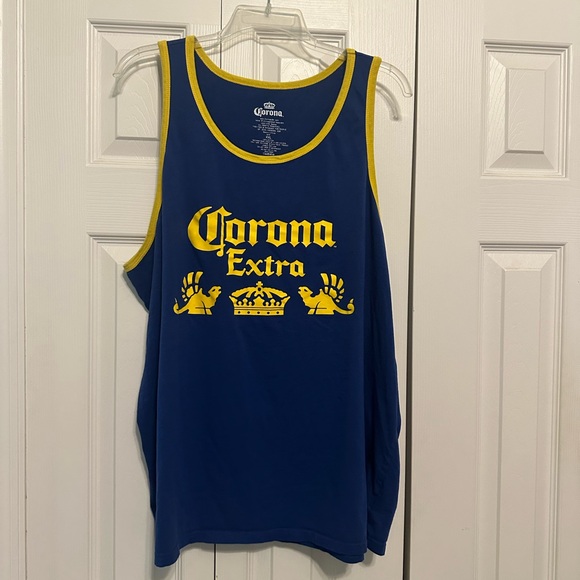 Corona | Shirts | 4 For 2 Corona Extra Blue Tank With Yellow Accents ...